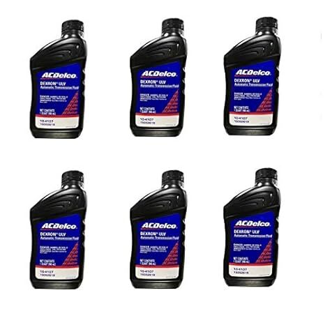 (6 PACK) ACDelco 10-4107 Dexron-ULV Automatic Transmission Fluid 1 ...