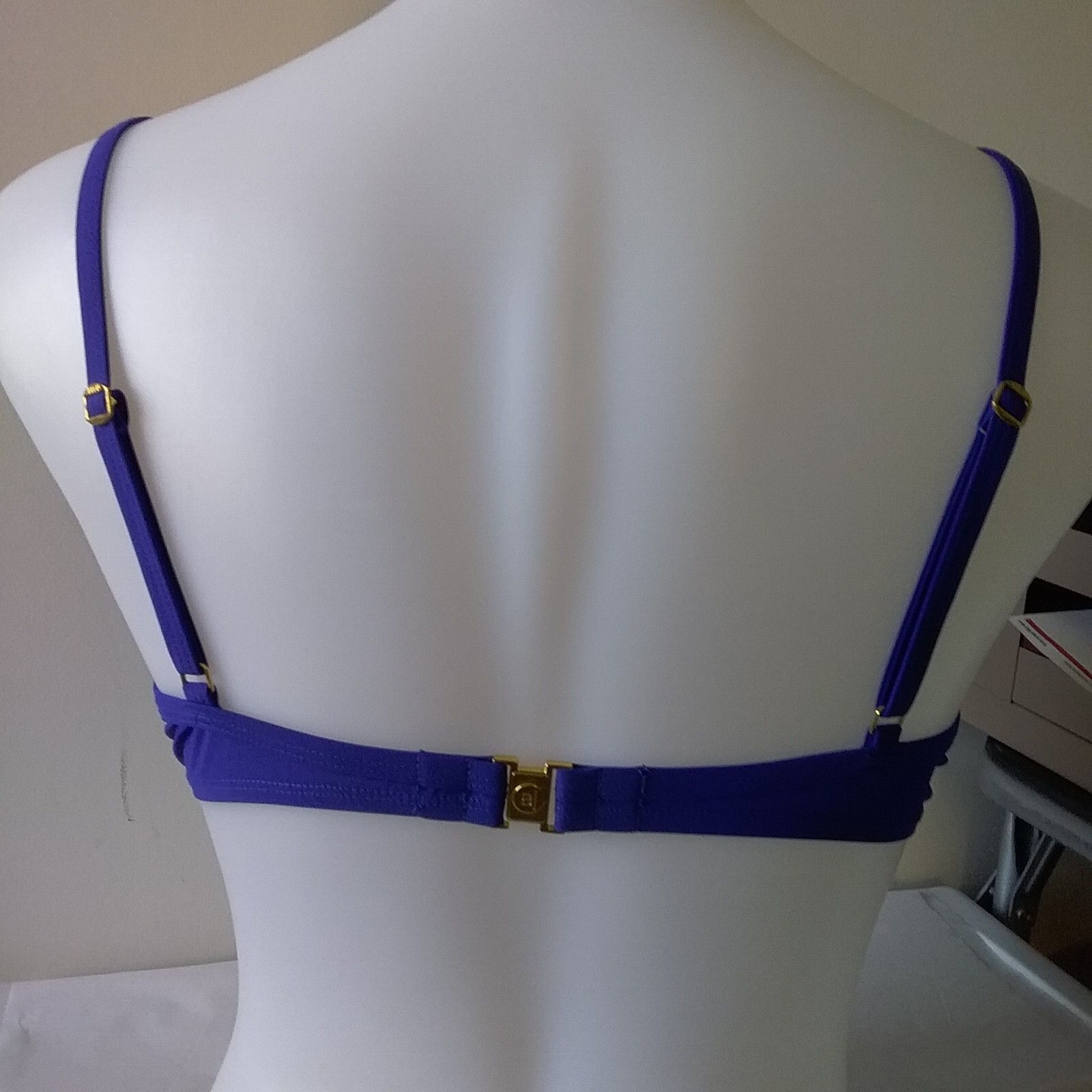 Bleu Rod Beattie Royal Blue Push Up Underwire Bikini Top 4 Laser Cutout ...