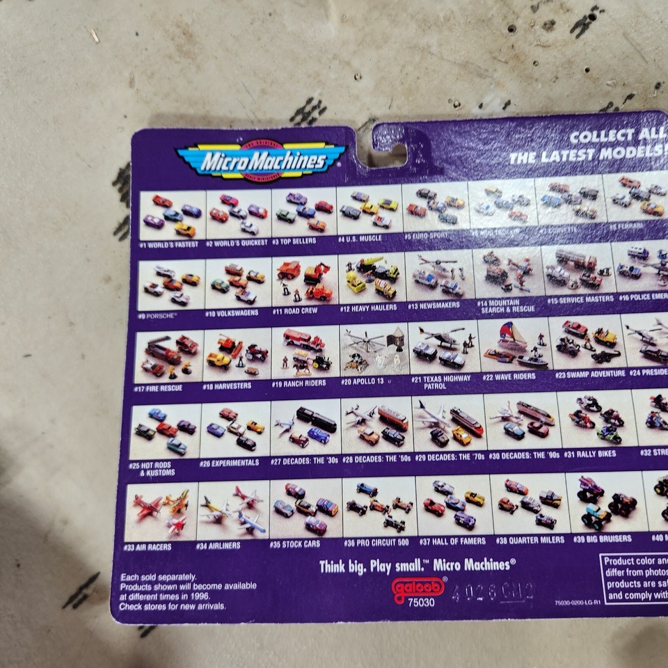 Original Micro Machines Scale Miniatures #37 Hall of Famers Set 1995 ...