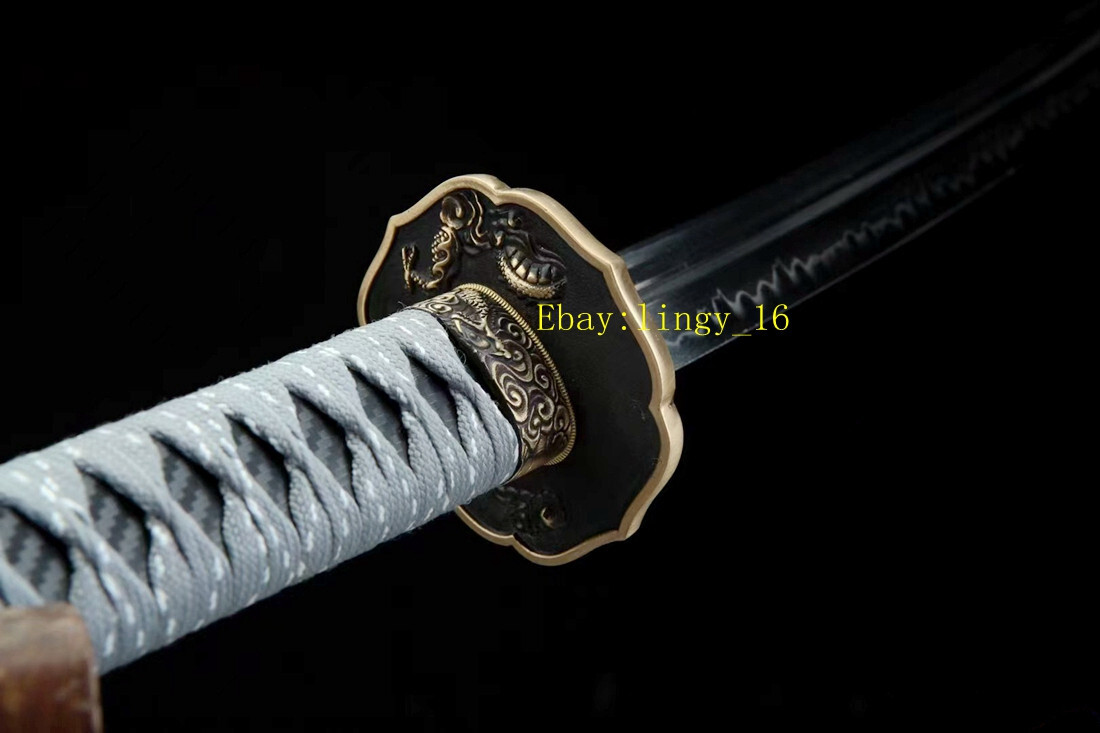 Razor Sharp Nodachi Katana Japanese Saber Long Sword Handle Battle T10 ...