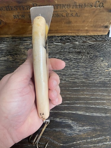 8” Musky Crank Bait Lure Muskie Pike Hand Made Wood Shad Fishing Robert ...