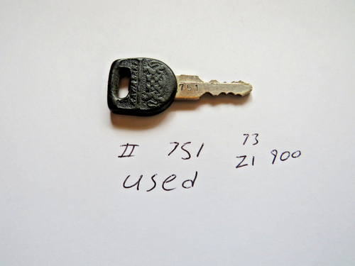 KAWASAKI Z1 Z2 750RS 900 Super Four Genuine Key 751 USED Lion Head ...