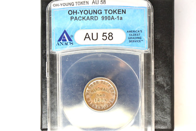 Civil War Token- Warren Packard Hardware and Iron. ANACS AU-58 | eBay