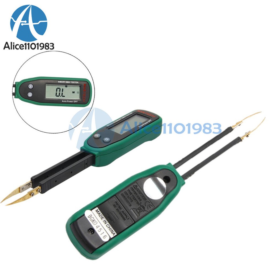 MS8910 Multimeter SMD Tweezers R/C/Diode / Continuity Smart SMD Tester ...
