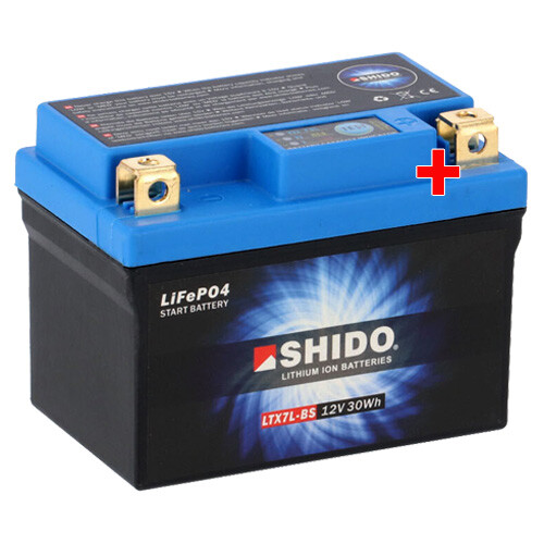 Batterie für Piaggio Fly 50 4V C52100 2013 Shido Lithium LTX7L-BS ...