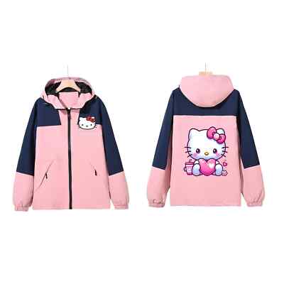Womens Hello Kitty Character Winter Coats Pink 163 Large | eBay Australia