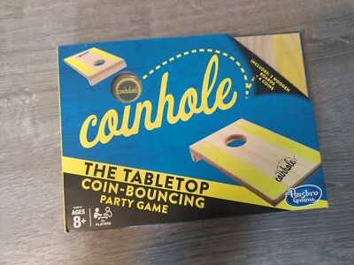 Coinhole Party Game Coin Toss Bouncing Small Carrying Case Hasbro New ...