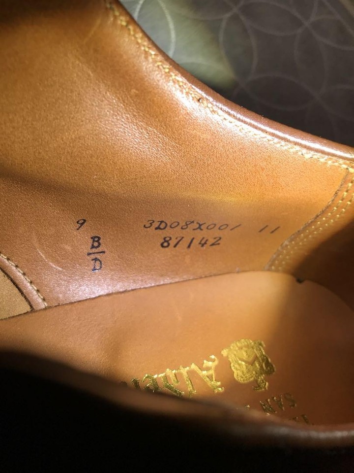 Alden Men’s Cordovan V-Chip Shoes US 9D Red Rabello Leather New | eBay