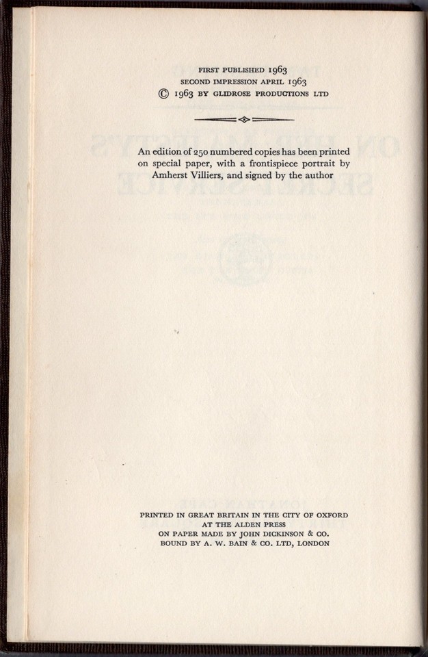 IAN FLEMING - ON HER MAJESTY'S SECRET SERVICE - UK 2ND 1963 w/DJ | eBay