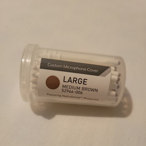 Starkey CUSTOM HEARING AID MEDIUM BROWN Microphone Covers LARGE -48 ...