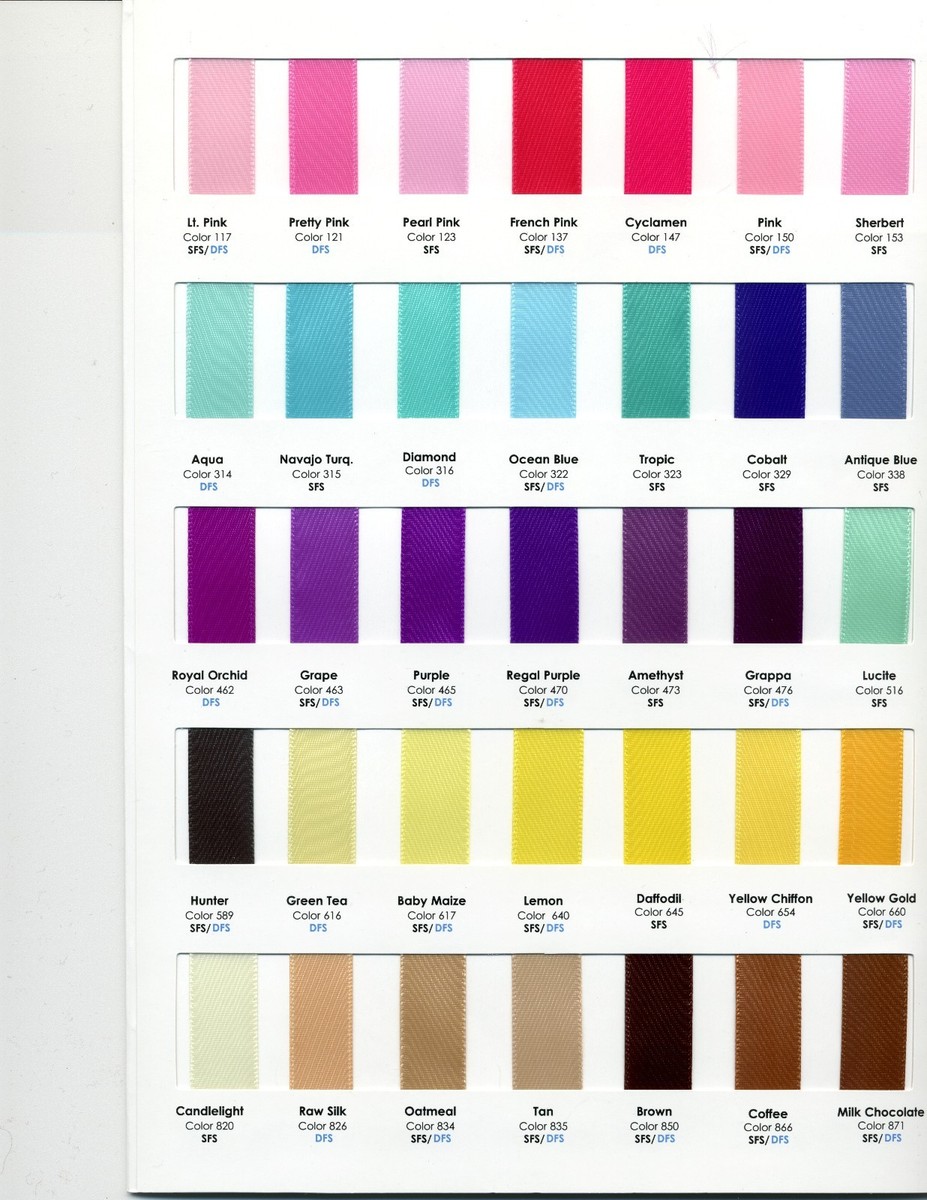 Offray Ribbon Color Chart Profile For Offray Ribbon