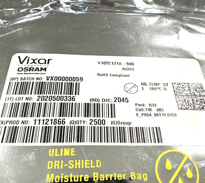 AMS Osram 940 nm Multi-Mode Bidos VCSEL Laser V102C121A-940 (LOT OF ...