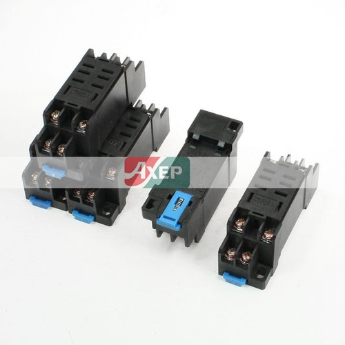 A 5 Pcs DTF08A DIN Rail Mount 8Pin Relay Holder Socket Base for LY2-J ...