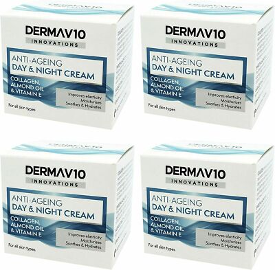 4x Derma V10 Innovations Anti Ageing Day & Night Cream 50ml lowest ...