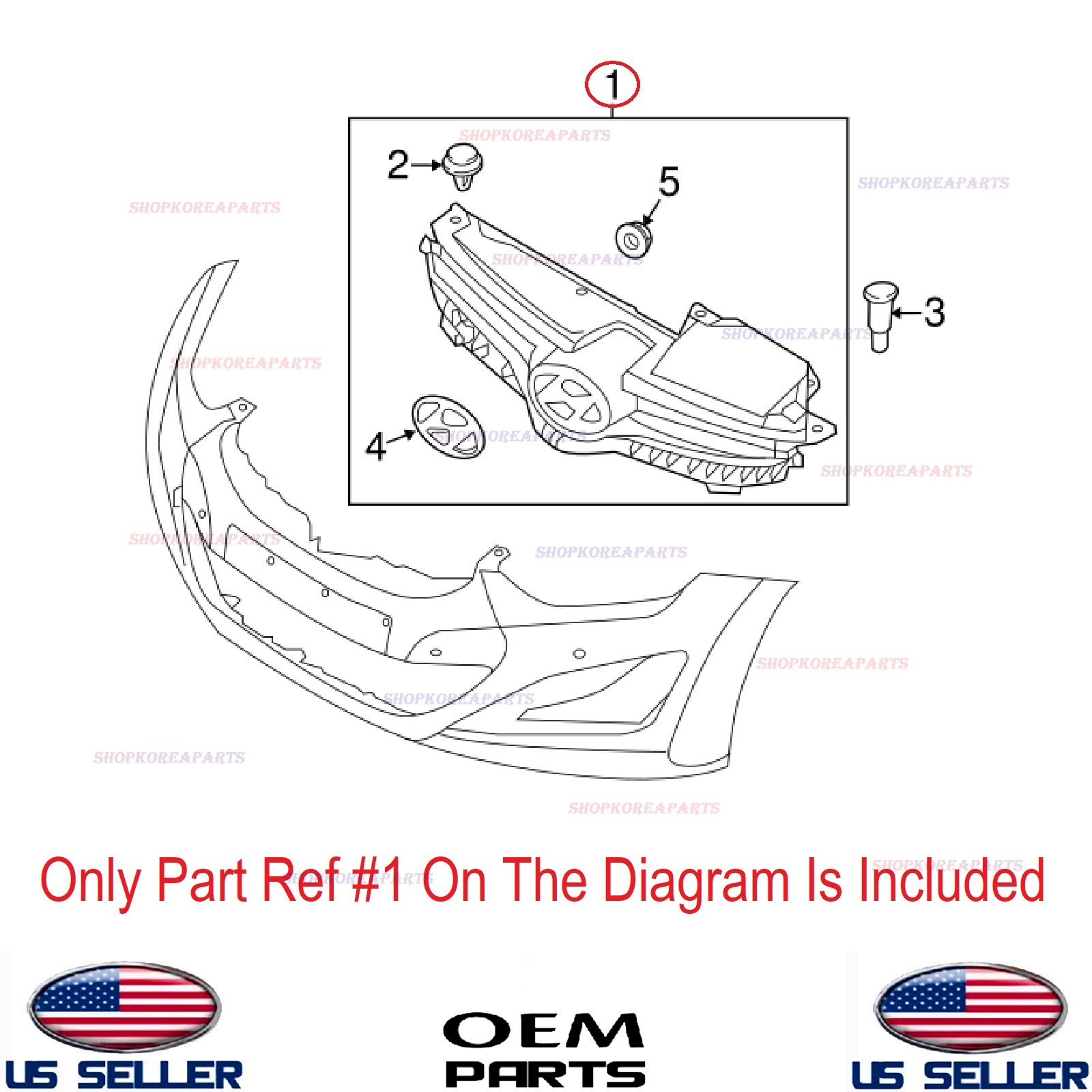 Genuine Hyundai Grille Assy-radiator 863503X800 OEM for sale online | eBay