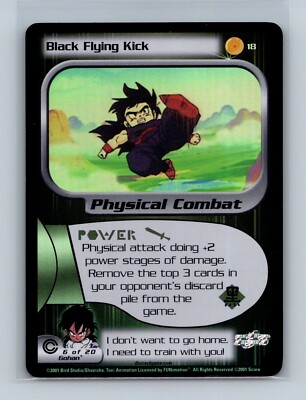 Dragon Ball Z TCG - Black Flying Kick 18 - FOIL - Trunks Saga Score | eBay
