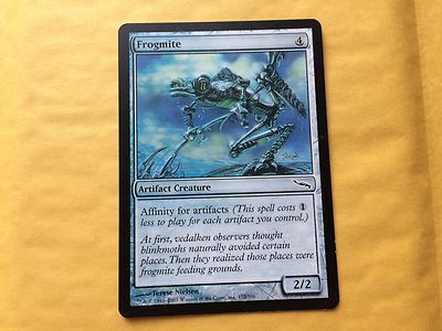 Misprint Frogmite Mirrodin Blue-Smeared MTG Magic Card Affinity for ...