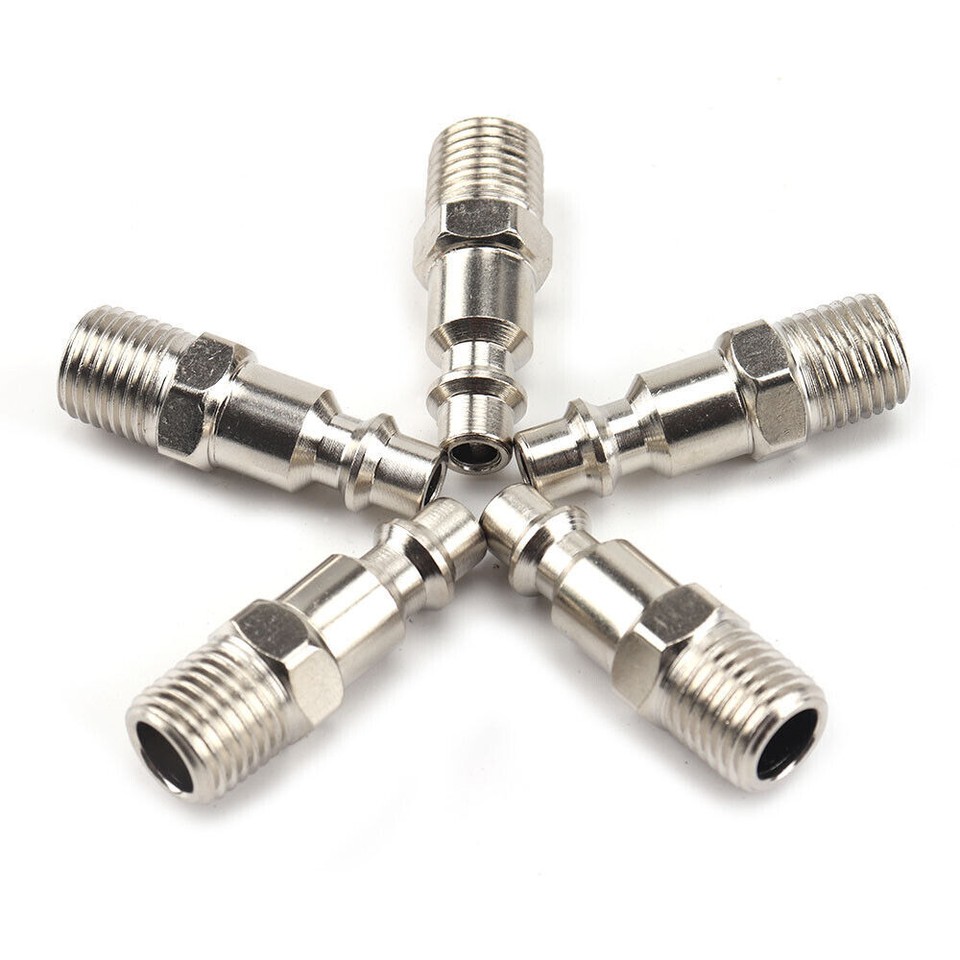 10/20Pcs Quick Connect Air Coupler Kit 1/4" Male NPT Air Plugs Male Air ...