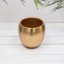Gold Hammered Metal Indoor Flower Pot Bowl Planters Decorative Metalic ...