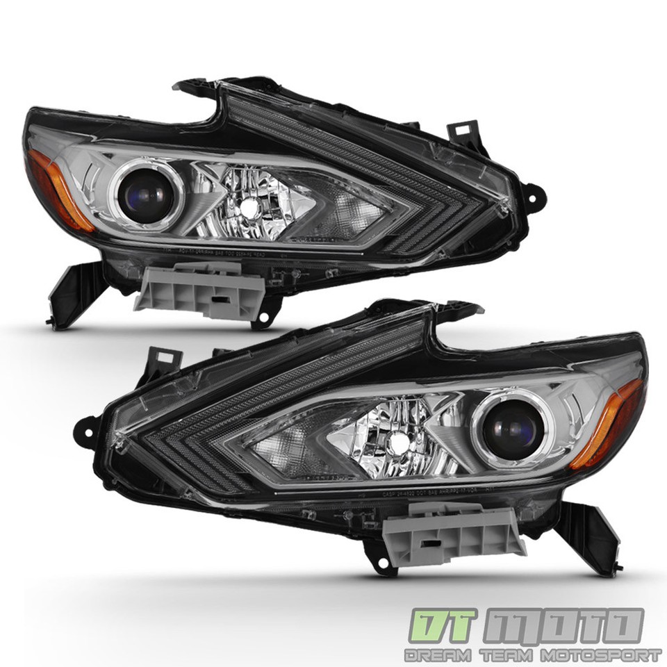 For 2016 2017 2018 Altima Headlights Halogen w/out LED DRL Headlamps ...