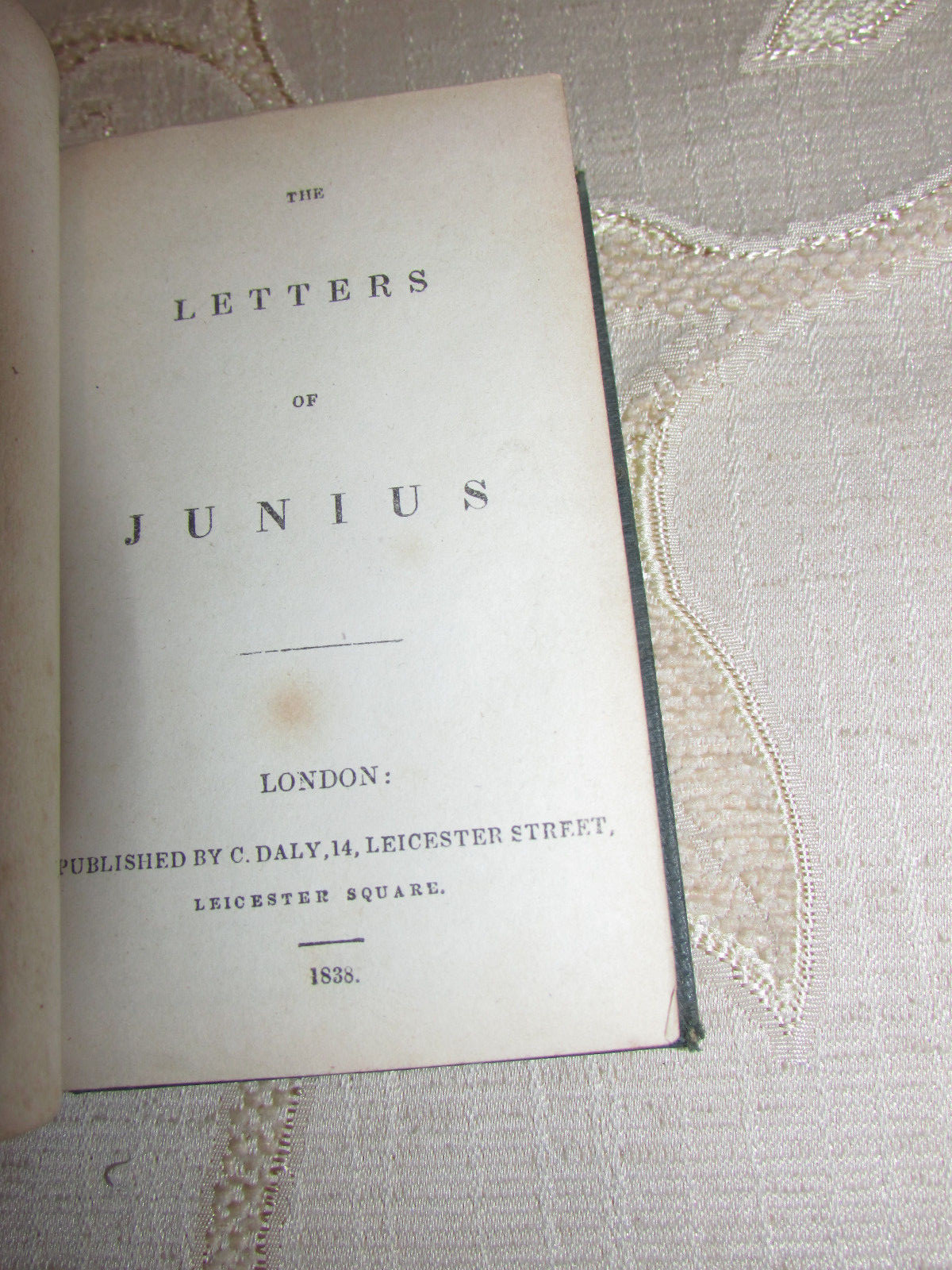 Antique Book Of The Letters Of Junius - 1838 | eBay
