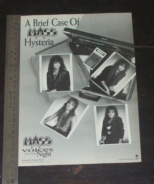 MASS Gary Asquith | Mick Allen AD original ONE magazine page PHOTO ...