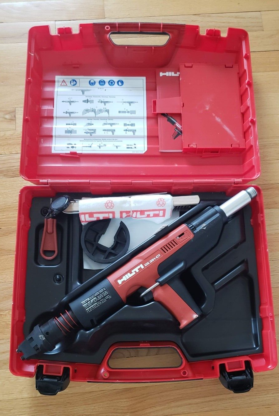 Hilti DX 351 CT Powder Actuated Tool. Ceiling tool ready to accept ...