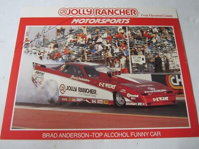 NHRA 1989 Brad Anderson Jolly Rancher #9 Pontiac Funny Car Drag Racing ...