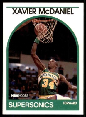 1989-90 NBA HOOPS Trading Card 🏀 XAVIER McDANIEL #70 😎 Seattle ...
