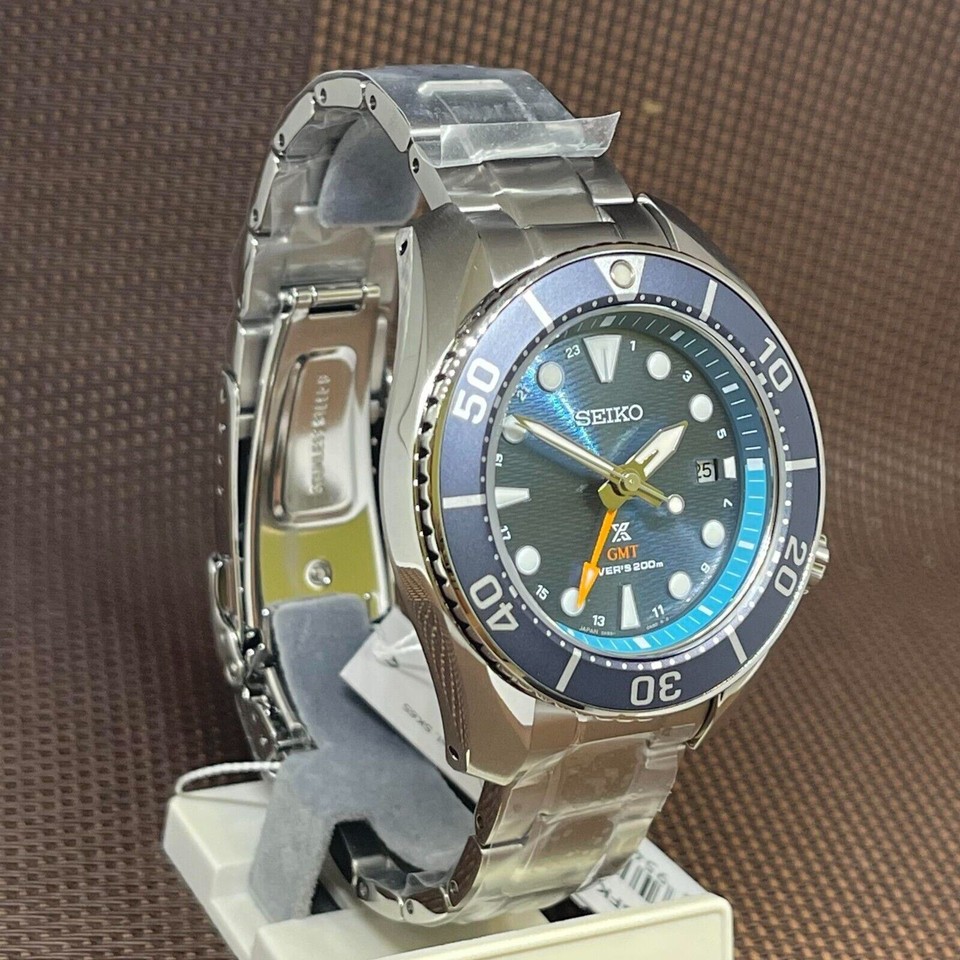 Seiko Prospex SFK001J1 Sea Sumo GMT Solar Power Blue Analog Japan Men's ...