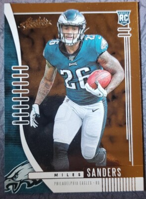 Miles Sanders 2019 Panini Absolute Football Rookie Card #130 ...