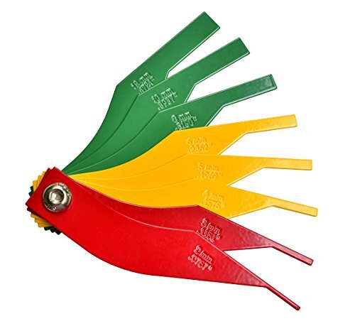 Brake Lining Thickness Gauge 8 Piece Sae & Metric Steel Constructions ...