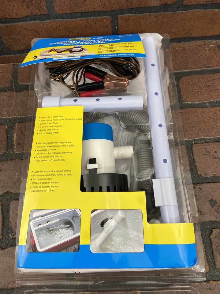 Portable Livewell Aeration Pump System Kit for Boats Seachoice 19481 | eBay