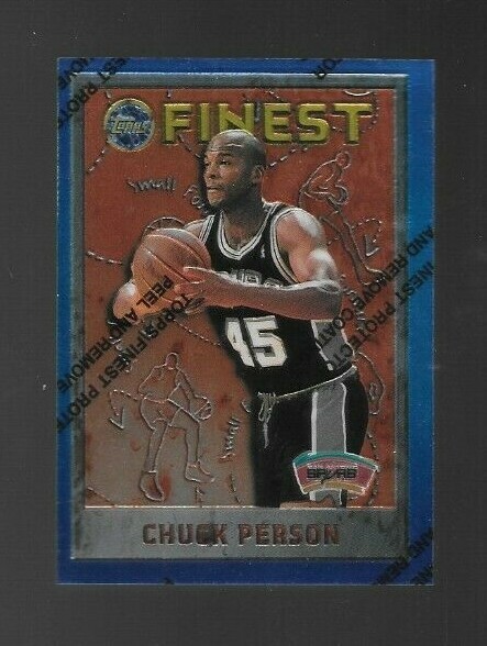 1995-96 Topps Finest Basketball Chuck Person Card #146 San Antonio ...