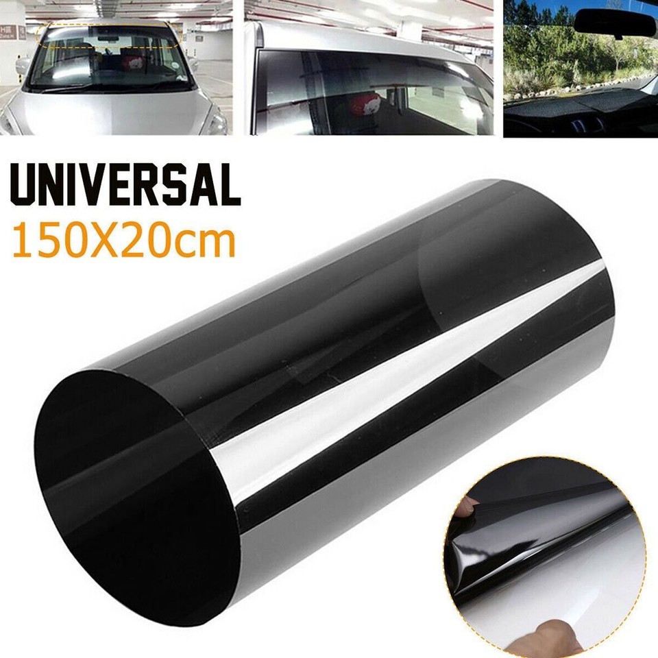 Black Sun Decal Strip Windshield Shade Banner Tint Windscreen Film 20 ...