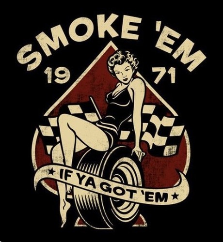 2-PACK RAT ROD HOT ROD RAT FINK TOOLS BIKER MOTORCYCLES GUNS STICKERS ...