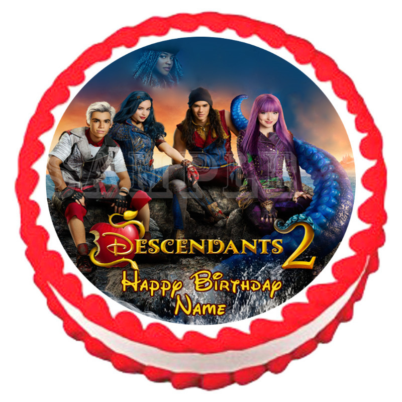 DESCENDANTS Party Edible Cake topper image | eBay