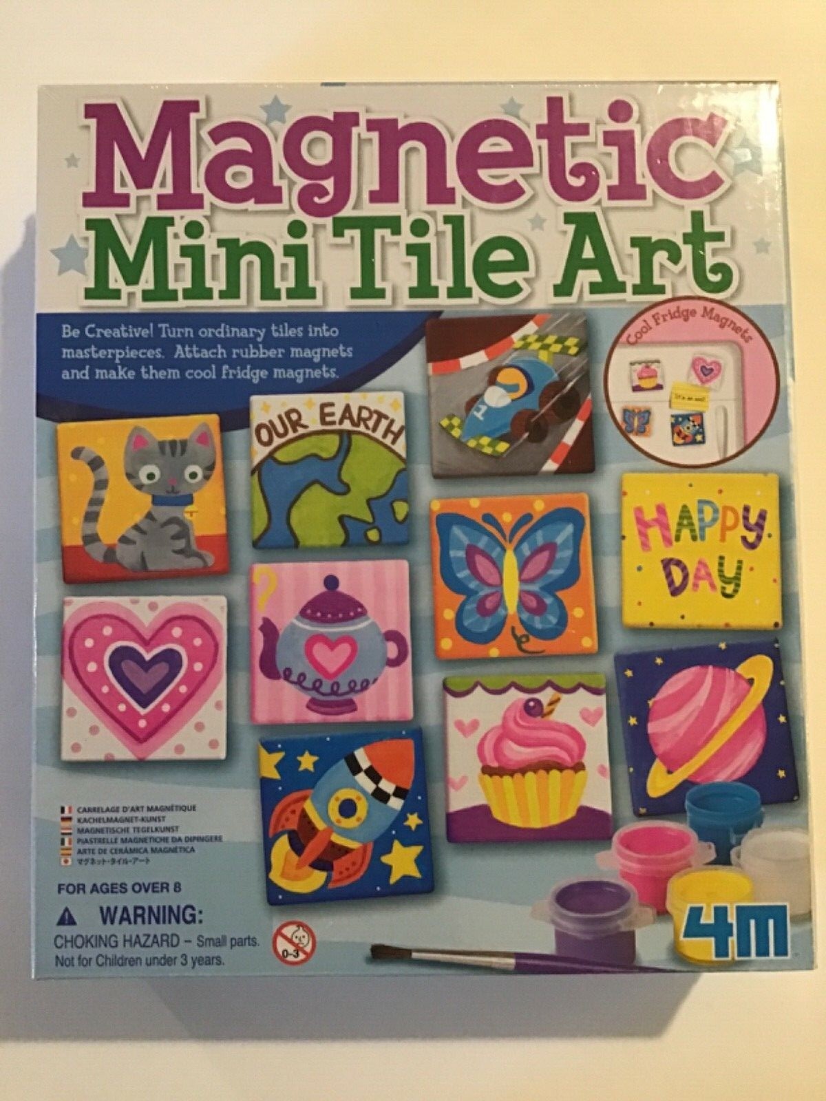 4M Magnetic Mini Tile Art - Kids Craft Kit Fridge Magnets | eBay