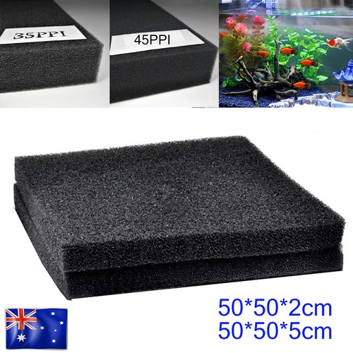 Black Bio Sponge Filter Media Pad Biochemical Filters Foam Fish Pond ...