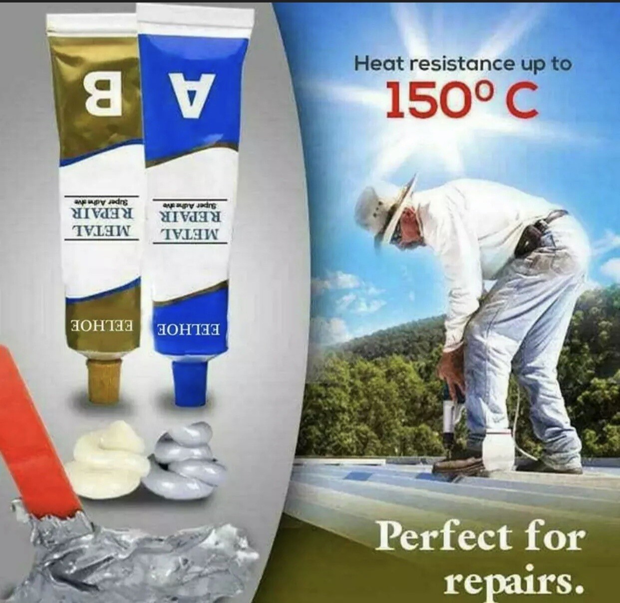 2x Magic Liquid Metal Welding Filler High Temperature Resistant 2 Tubes ...