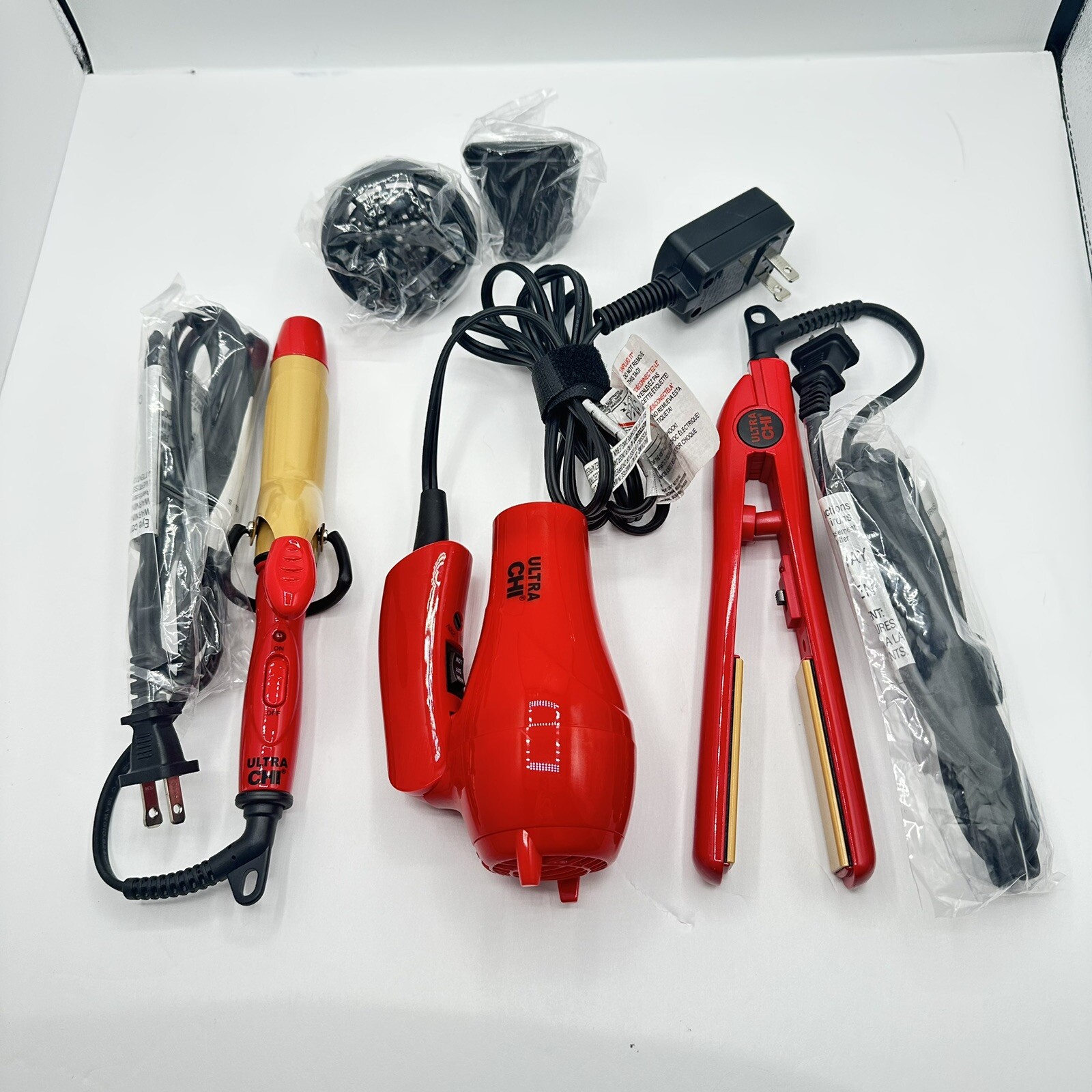 Ultra CHI Travel Kit 3-Piece Set - 2 New, 1 Lightly Used, w/ Quilted ...