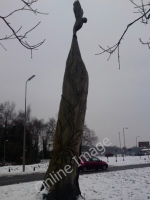 Photo 6x4 Tree Totem Pole Hamble Lane Old Netley This pine tree was ...
