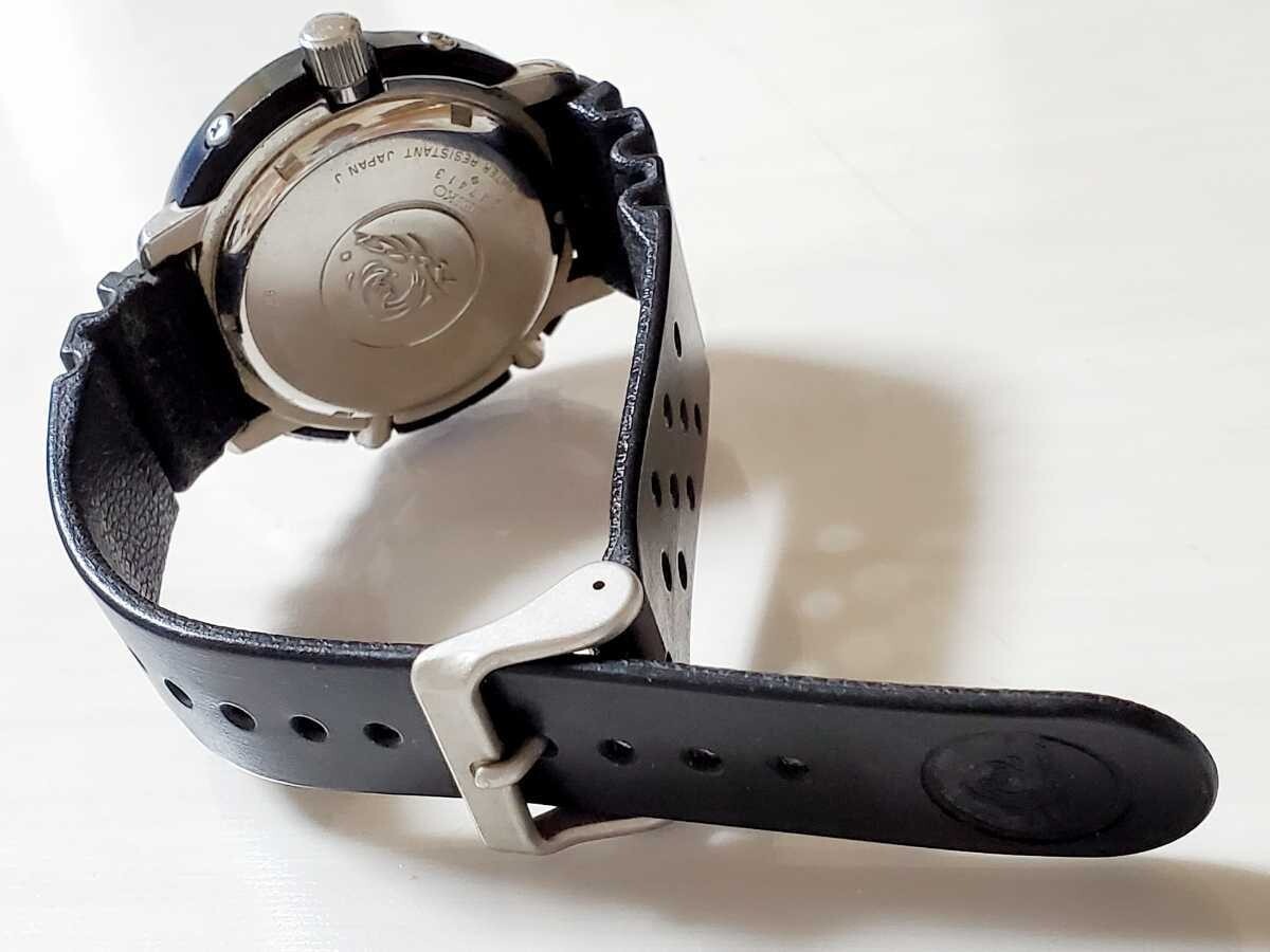 SEIKO H558-5000 Arnie Hybrid Diver Quartz Analog Black 150m The ...