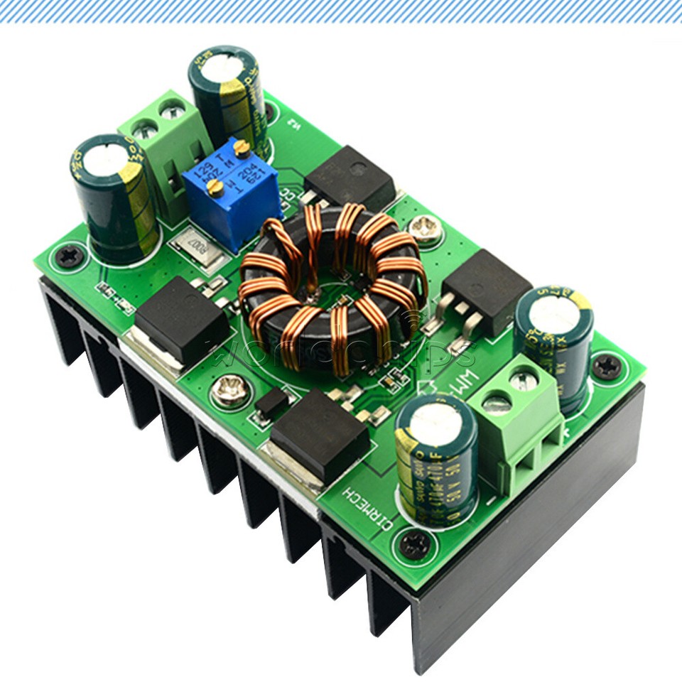 DC 5V~30V 300W 10A CC CV Auto Step-Up Step-Down Buck-Boost Power Supply ...