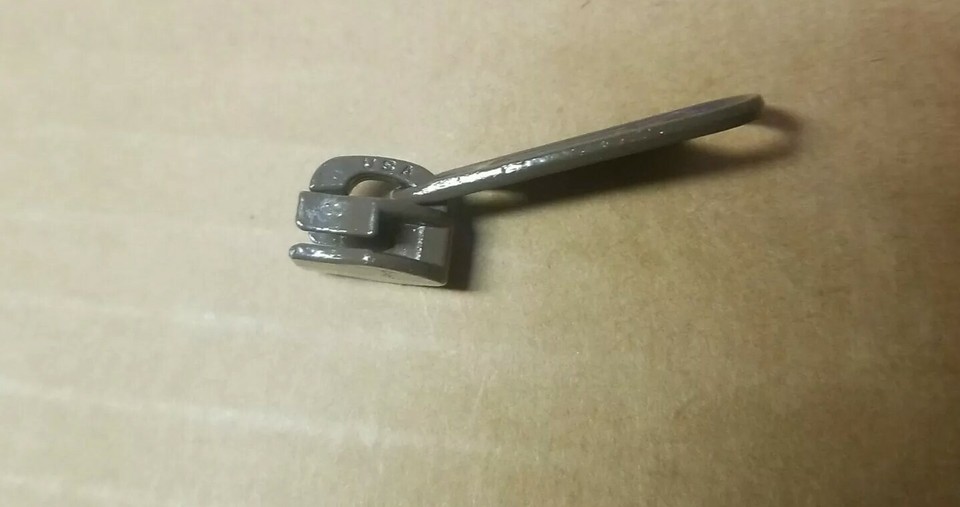 10 PACK YKK #5 C 5C Sliders Zipper Pull Tab Metal Large Non-Lock OLIVE ...