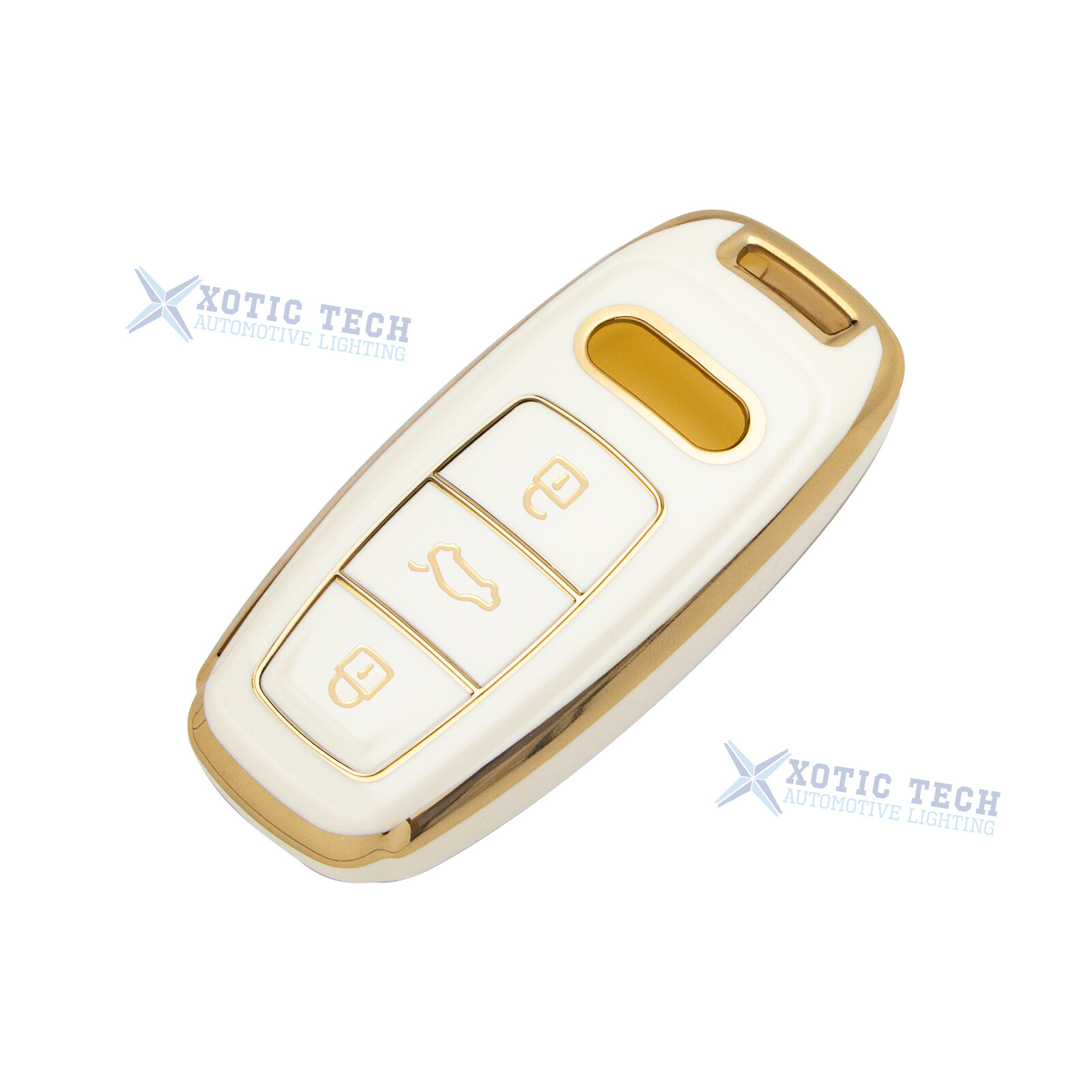 2X White TPU Full Cover Smart Key Fob Cover For Audi A3 S3 S6 RS6 S7 ...
