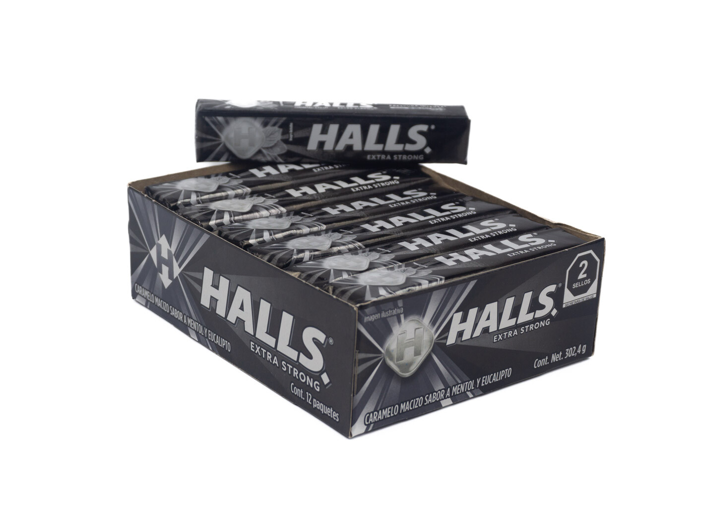 Halls Black Extra Strong Menthol Halls Negras Mexicanas 12 Pc Net 11oz ...