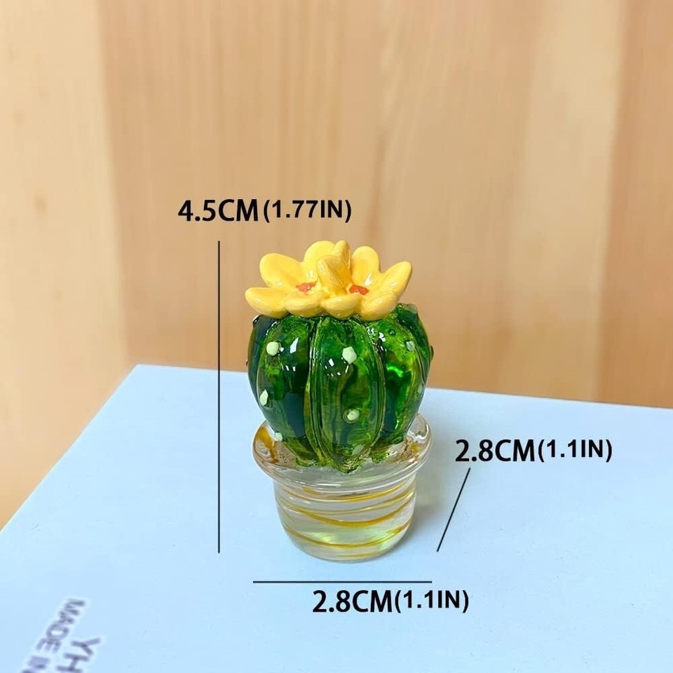 4PCS Fairy Garden Mini Resin Cactus Cute Miniature Cacti | eBay