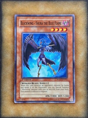 Yugioh Blackwing - Shura the Blue Flame RGBT-EN011 Common 1st Ed NM | eBay