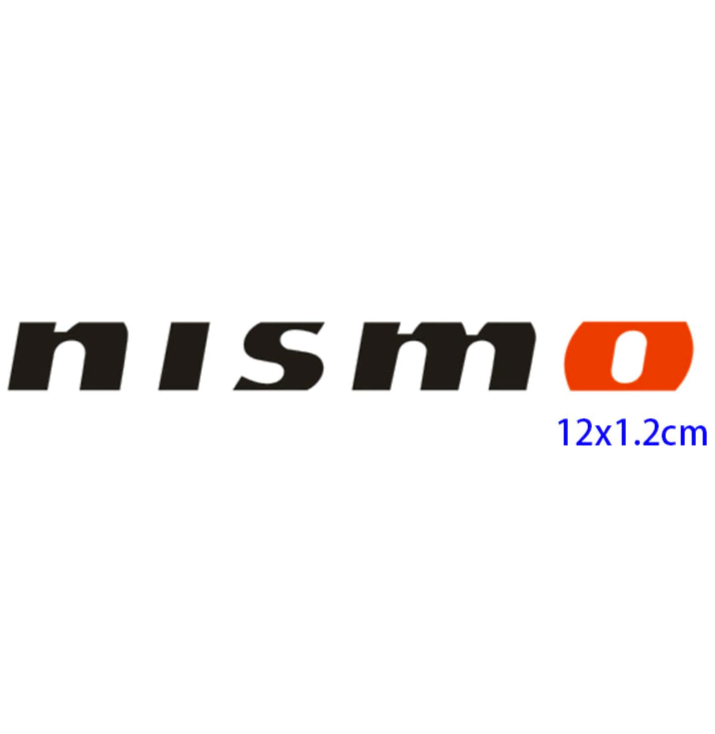 2 Black Large Nismo Sticker Decal Badge Emblem Skyline GTR R32 R33 350Z ...